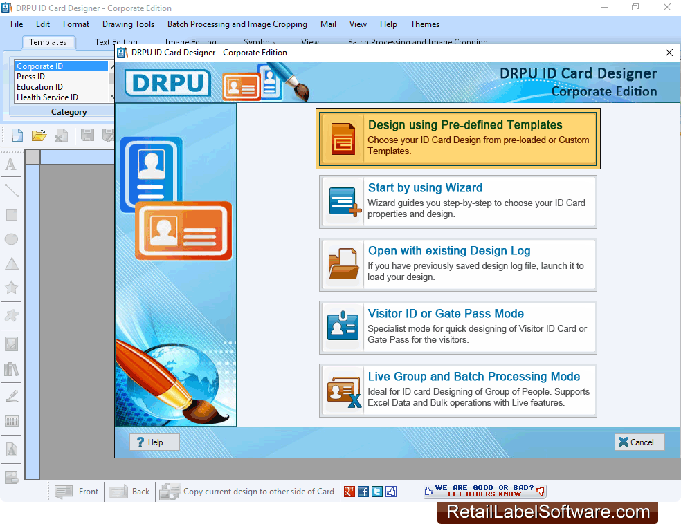 ID Card Maker - Corporate Edition Screenshots of how to print and ...