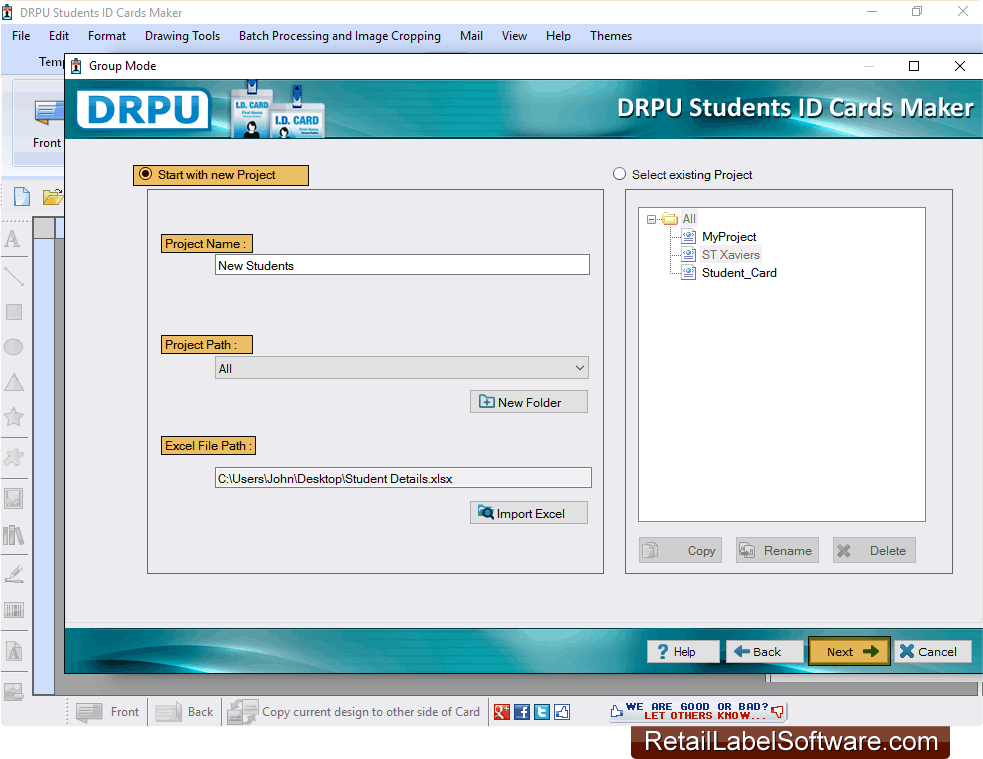 Student ID Card Maker Software Screenshots display student ID card ...